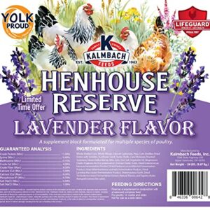 Kalmbach Feeds Henhouse Reserve Lavender Flavored Treat Block for Chickens, 20 lb