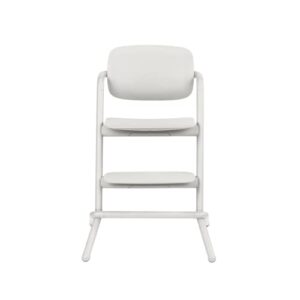 CYBEX LEMO High Chair System, Grows with Child up to 209 lbs, One-Hand Height and Depth Adjustment, Anti-Tip Wheels Safety Feature - Porcelain White