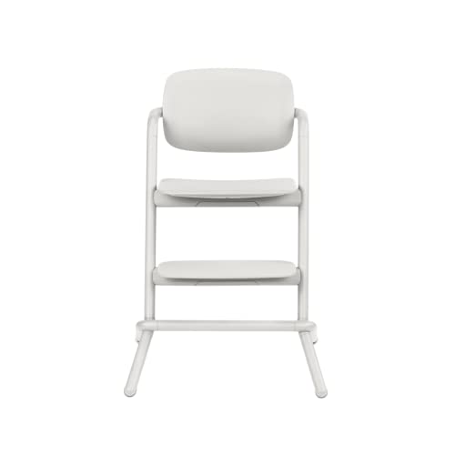 CYBEX LEMO High Chair System, Grows with Child up to 209 lbs, One-Hand Height and Depth Adjustment, Anti-Tip Wheels Safety Feature - Porcelain White