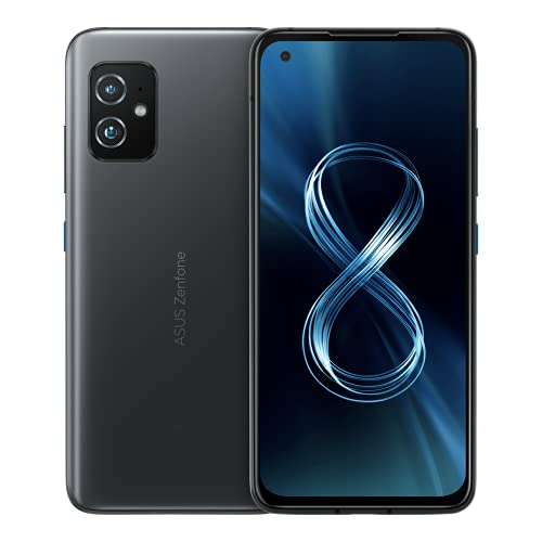 ASUS ZenFone 8-5.92” FHD+ 64MP/12MP Dual Camera with 12MP Front Camera 8GB RAM 256GB Storage 5G LTE Unlocked Dual SIM Cell Phone - ZS590KS-8G256G-BK