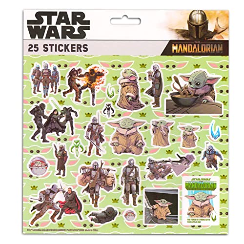 Baby Yoda Lunch Box Set for Kids ~ Bundle with Insulated Baby Yoda Lunch Bag, Water Bottle, Stickers, More (Star Wars Mandalorian School Supplies)