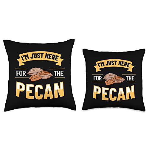 Pecan Nuts Roasted Tree Candy Pie Praline Cookies Throw Pillow, 18x18, Multicolor