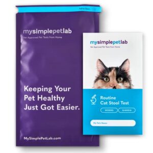 MySimplePetLab Routine Cat Stool Test Kit | Fast and Accurate Cat Worms and Intestinal Parasite Test | Mail-in Stool Sample Kit for Early Detection and Treatment of Cat Worms and Giardia