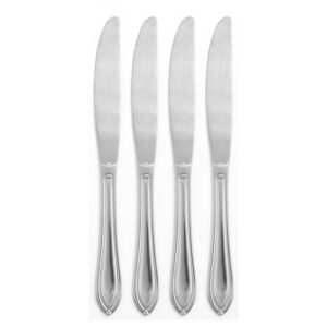 hampton forge ginger 4 pc dinner knives, 0.65 lb, metallic