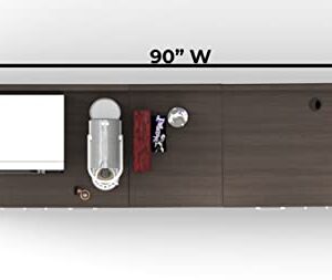 BREAKtime Buffet Sideboard Kitchen Break Room Lunch Coffee Kitchenette Model 8007 3 pc Espresso – Factory Assembled (Furniture Items Purchase ONLY)