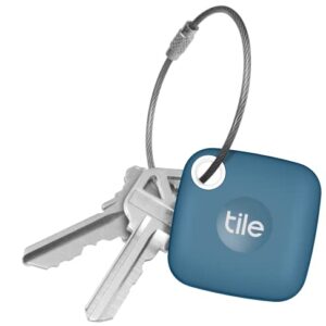 Tile Mate (2022) 1-Pack, Canyon Blue. Bluetooth Tracker, Keys Finder and Item Locator; Up to 250 ft. Range. Up to 3 Year Battery. Water-Resistant. Phone Finder. iOS and Android Compatible