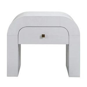 Tov Furniture Hump Nightstand (White)