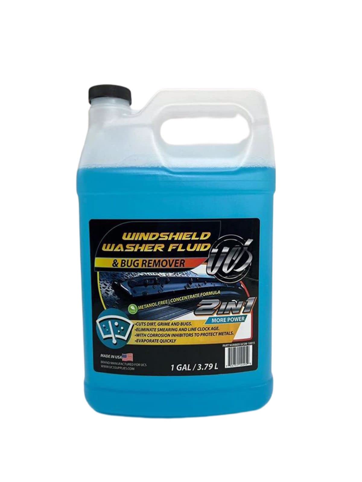 UCS 10015 2-In-1 Windshield Washer Fluid & Bug Remover 1 Gallon Pack of 1