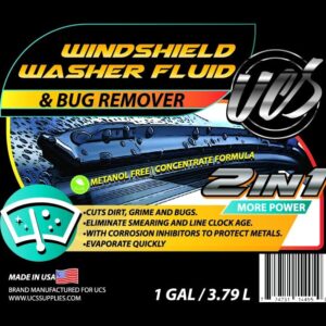 UCS 10015 2-In-1 Windshield Washer Fluid & Bug Remover 1 Gallon Pack of 1