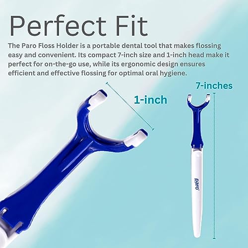 Paro Dental Floss Holder!! The Perfect Grip!! Easy Clean and Comfortable Way to Floss, Works Best with Paro Riser Floss.