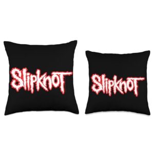 Slipknot Official Outline Logo Throw Pillow, 16x16, Multicolor