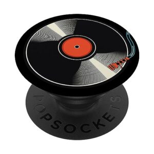 vitage retro vinyl record music disc novelty graphic designs popsockets standard popgrip