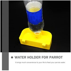 STOBOK Bird Cage Water Dispenser Feeder: 2PCS Parrots Cage Automatic Water Bowl Double Mouth Waterers for Poultry Parrot Pigeon Parakeet Budgie