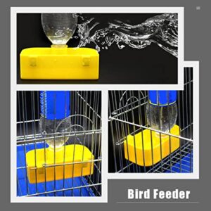 STOBOK Bird Cage Water Dispenser Feeder: 2PCS Parrots Cage Automatic Water Bowl Double Mouth Waterers for Poultry Parrot Pigeon Parakeet Budgie