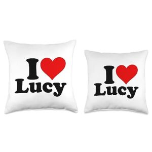 I HEART LUCY Lucille Love Tee Throw Pillow, 18x18, Multicolor