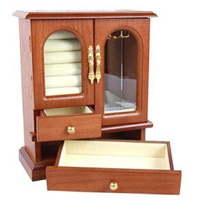 zzyinh an207 multi-layer big wooden jewelry box jewelry display casket earrings ring boxes jewelry organizer gift box jewellery organizer small jewelry