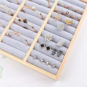 ZZYINH AN207 Flannel Drawer Velvet Jewelry Storage Tray Gift Box Jewelry Organizer Bracelet Ring Holder Jewelry Display Case Small Jewelry