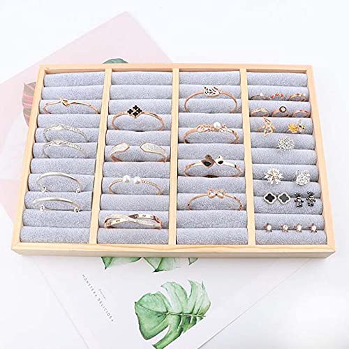 ZZYINH AN207 Flannel Drawer Velvet Jewelry Storage Tray Gift Box Jewelry Organizer Bracelet Ring Holder Jewelry Display Case Small Jewelry