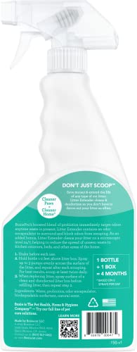 BoxiePro Scoop & Spray Litter Extender – Gently Scented- 24 oz- Probiotic Formula- Cleans and Extends The Life of Your Litter -Best Litter Box Odor Eliminator & Deodorizer