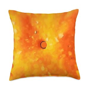 dw cheese cracker square cheese cracker snack throw pillow, 18x18, multicolor