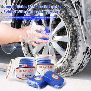 Car Clay Bar for Car Detailing 6 Pack 600g, Auto Detailing Clay Bar Cleaner, Grade Cleaner Kit for Coating Polisher Car Wash Kit Cleaning RV Cars Boats Bus