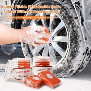 Car Clay Bar for Car Detailing 6 Pack 600g, Auto Detailing Clay Bar Cleaner, Grade Cleaner Kit for Coating Polisher Car Wash Kit Cleaning RV Cars Boats Bus