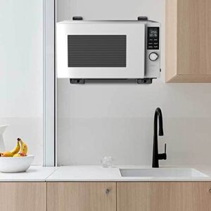 Microwave Oven Rack/Kitchen Rack/Kitchen Shelf,Microwave Oven Rack Wall Mount Microwave Shelf Stand Kitchen Storage Organizer Holder Rack (【FEATURE】Open Space Is More Convenient Than Cabinet.)