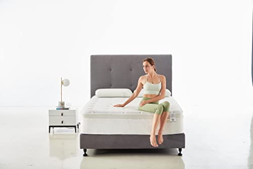 Twin Size Mattress - 12 Inch Cool Memory Foam & Spring Hybrid Mattress with Breathable Cover - Comfort Plush Euro Pillow Top - Rolled in a Box - Oliver & Smith