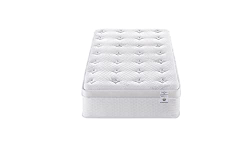 Twin Size Mattress - 12 Inch Cool Memory Foam & Spring Hybrid Mattress with Breathable Cover - Comfort Plush Euro Pillow Top - Rolled in a Box - Oliver & Smith