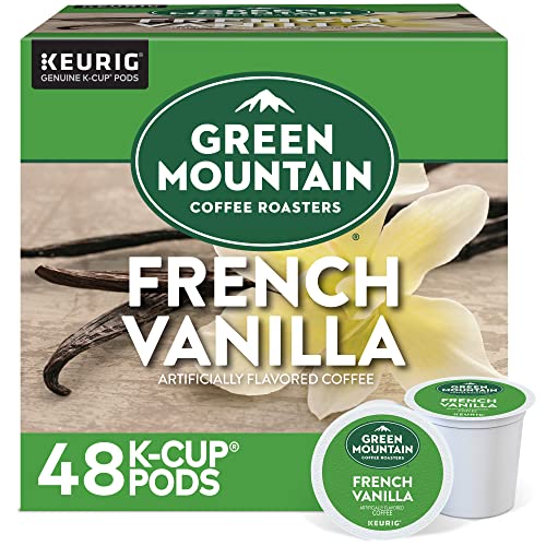 Green Mountain Coffee Roasters French Vanilla Coffee, Keurig Single-Serve K-Cup Pods, Light Roast, 48 Count