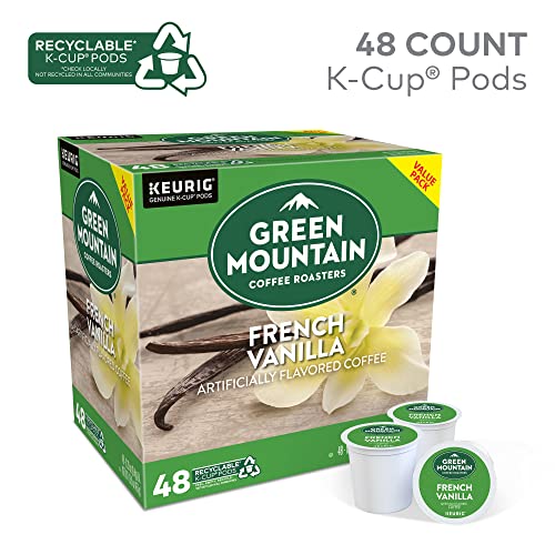 Green Mountain Coffee Roasters French Vanilla Coffee, Keurig Single-Serve K-Cup Pods, Light Roast, 48 Count