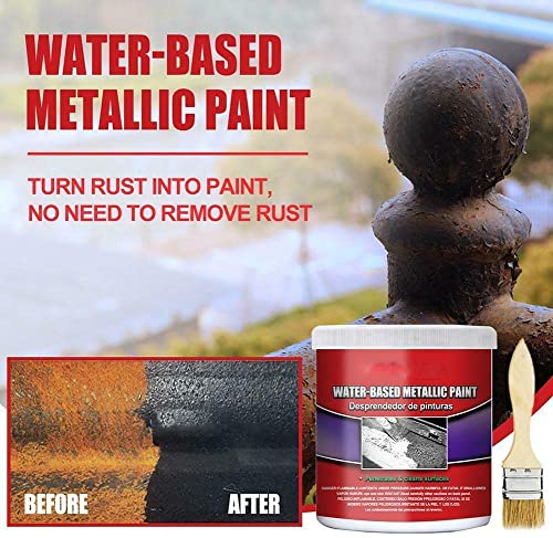 100ml Rust Converter Ultra, Car Chassis Rust Converter, Highly Effective Professional Grade Rust Repair, Multi-Functional Car Metallic Paint Anti-Rust Chassis Rust Converter Gel with Brush (1PCS)