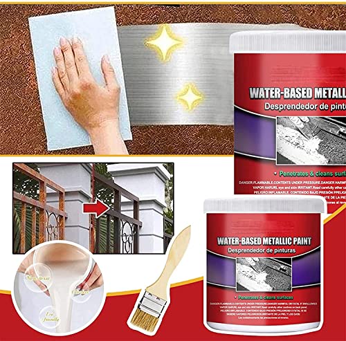 100ml Rust Converter Ultra, Car Chassis Rust Converter, Highly Effective Professional Grade Rust Repair, Multi-Functional Car Metallic Paint Anti-Rust Chassis Rust Converter Gel with Brush (1PCS)