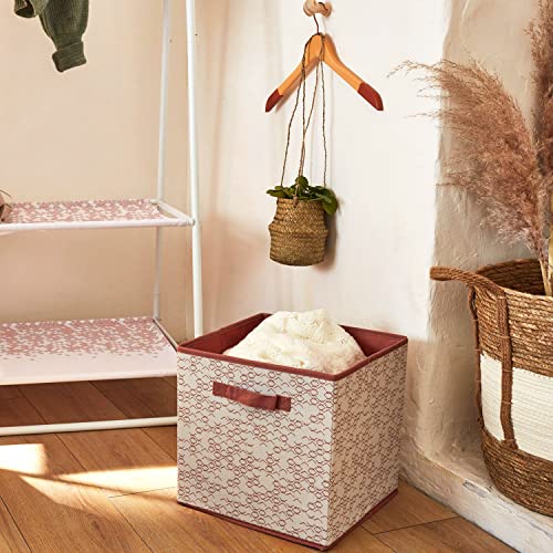 Box and Beyond Storage bin, 31x31x31cm, White + Terracotta