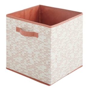 Box and Beyond Storage bin, 31x31x31cm, White + Terracotta