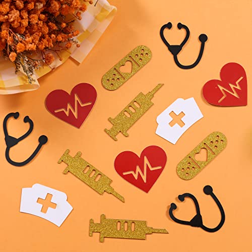 200 Pack Nurse Confetti - Nurse Party Table Decorations for Nursing Medical School Graduation Nurse Week Decor Retirement RN Party Supplies