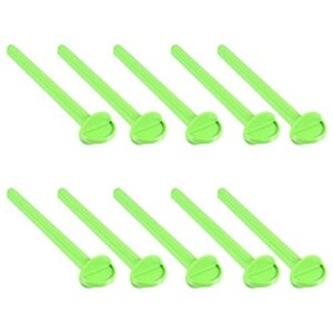 mikikit parrot perch stand bird cage platform stand: ing rods plastic parrot cage standing bird cage accessories platform plastic stick playground for small medium birds- 10 pcs