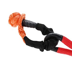 ABN Synthetic Soft Shackles for Tow Straps - 2pk 43,000lb Capacity Towing Strap 22in Recovery Ropes Ties for Off Road