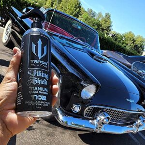 Titanium Ti02 + Silicon Dioxide Si02 High Reflective Ceramic Spray Car Polish Advanced Clear Coat & Paint Protection-Viking Shield Titanium Speed Detailer (16 oz.)