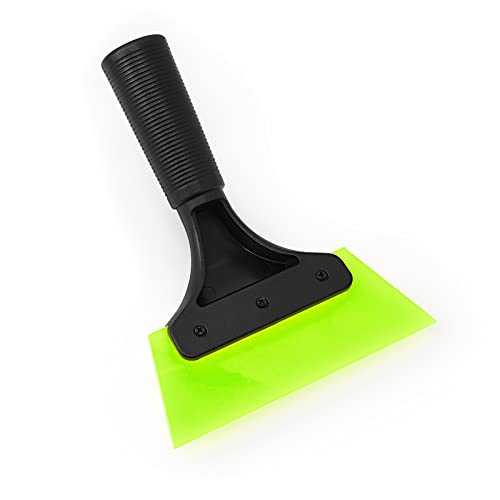 EHDIS Small Squeegee 5 inch Rubber Window Tint Windshield Squeegee for Car Window, Glass, Mirror, Shower, Auto,Windows Cleaning (Green)