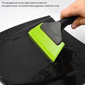 EHDIS Small Squeegee 5 inch Rubber Window Tint Windshield Squeegee for Car Window, Glass, Mirror, Shower, Auto,Windows Cleaning (Green)