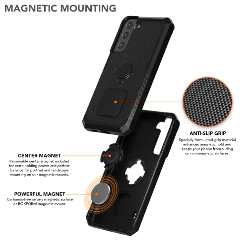 Rokform - Galaxy S22 Plus 5G Rugged Case + Magnetic Sport Ring Stand & Grip