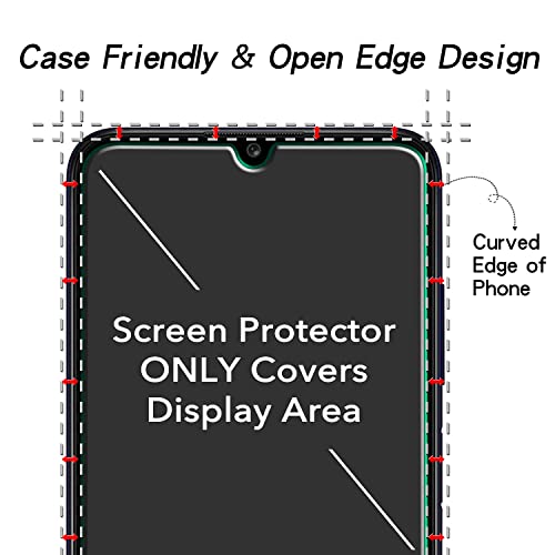 KATIN [2-Pack] Screen Protector For Samsung Galaxy A03s, Galaxy A03 Tempered Glass Anti Scratch, Bubble Free, 9H Hardness, Easy to Install, Case Friendly