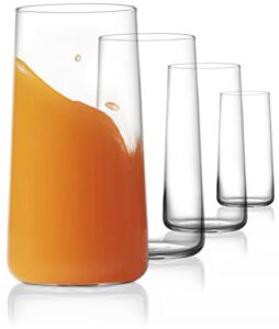 beneti highball glasses (stylish | 18 ounces)