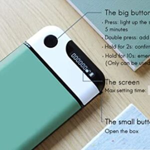 Portable Lock Box with Timer for iPhone and Android Phone, Help to Be Self-Discipline and Focus to Achieve Goals, Prevent Phone Addiction (M, Green)