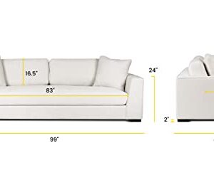 POLY & BARK Capri Sofas, Mist White