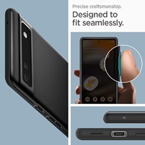 Spigen Thin Fit Case Compatible with Google Pixel 6a, Black