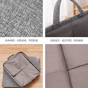 Laundry basket Household folding laundry basket clothing quilt storage basket bedside clothes bathroom laundry bag, Grey, 50*40*50 cm, BY-81