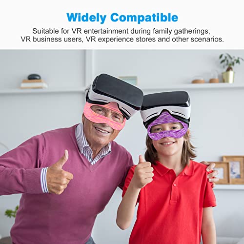 AIXOTO VR Accessories Eye Masks Face Cover Breathable Adjustable Elastic Belt Design Absorb Sweat Band VR Workout for Oculus/Mate Quest 2/Oculus Rifts 2/HTC Vive Pro 2/Oculus Go Quest 2 (2pcs)