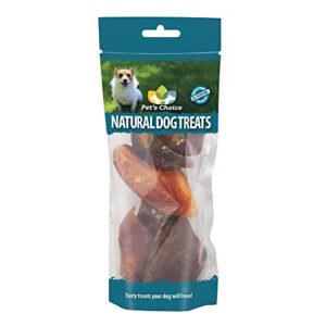 pet's choice naturals natural dog treats, cow hooves, 6 count, brown (bf-h-6pk)